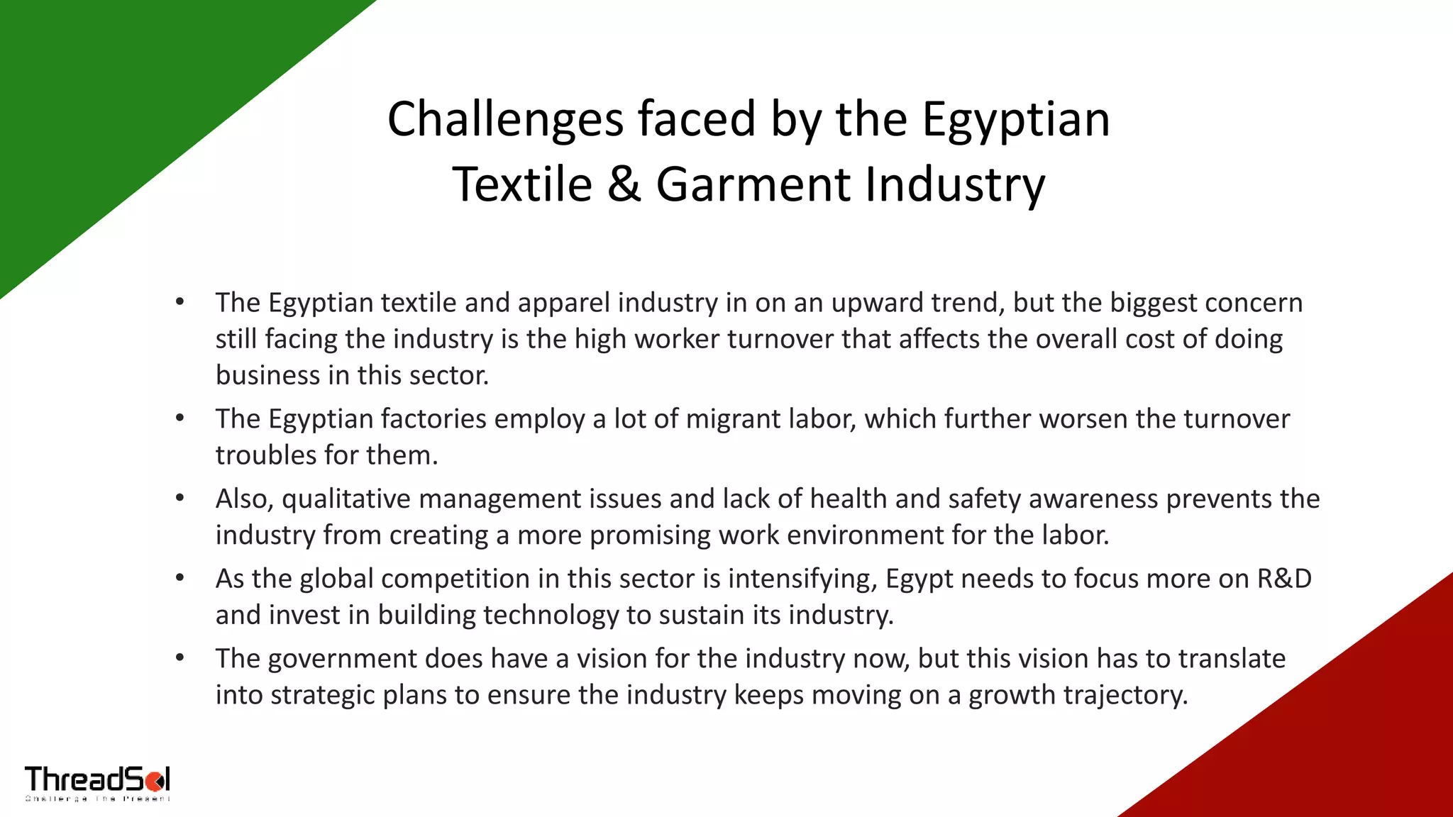 Egyptian Garment Industry – It’s Much Bigger Than You Think! | PPTX ...
