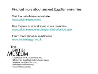 Egypt History Mummification Slideshow Ks2 | PPT