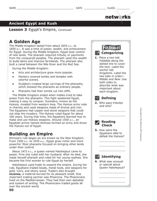 Egypt homework | PDF