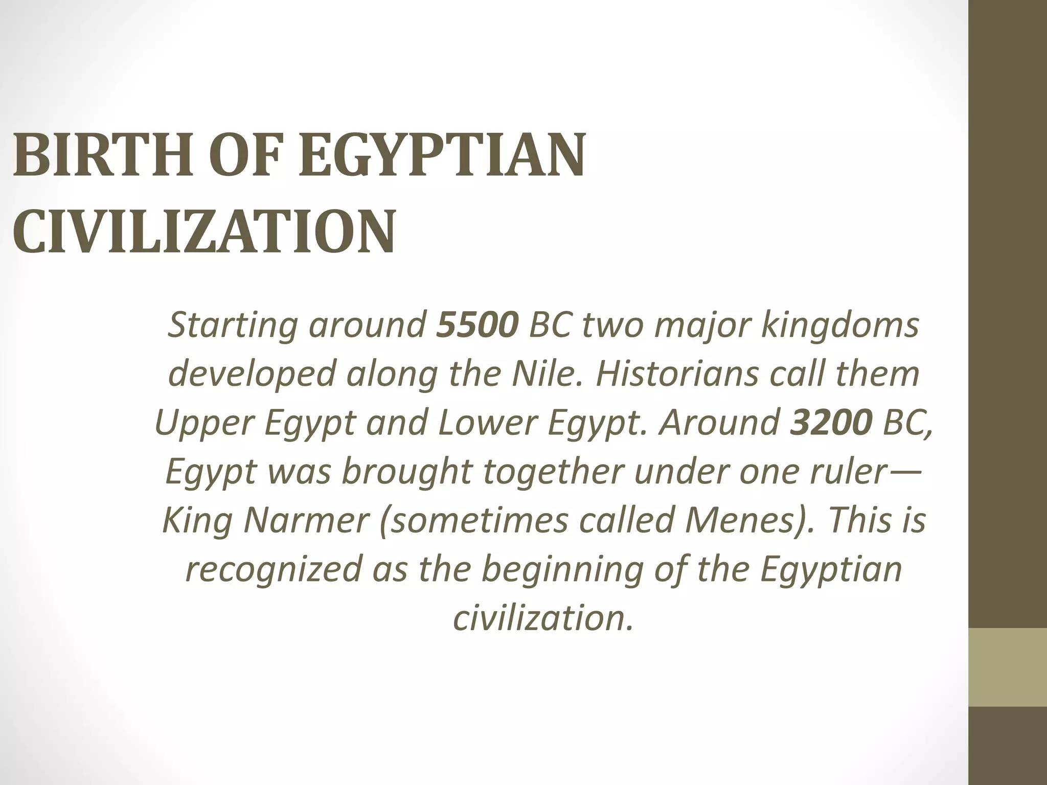 Egyptian civilization | PPTX