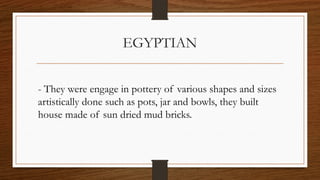 EGYPTIAN. report grade 10 and performance task | PPTX