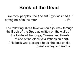 Egyptian Book of the Dead | PPT