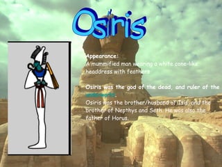 Egyptian Gods Melanie Juliao Sabrina Mantilla Ok | PPT