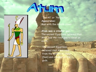 Egyptian Gods Melanie Juliao Sabrina Mantilla Ok | PPT