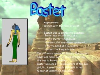 Egyptian Gods Melanie Juliao Sabrina Mantilla Ok | PPT