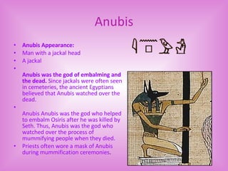 Egyptian Gods Tensy Garcia Ok 2 | PPT