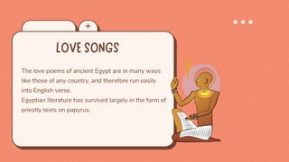 EGYPTIAN-LITERATURE ENGLISH CLASS PRESENTATION | PDF