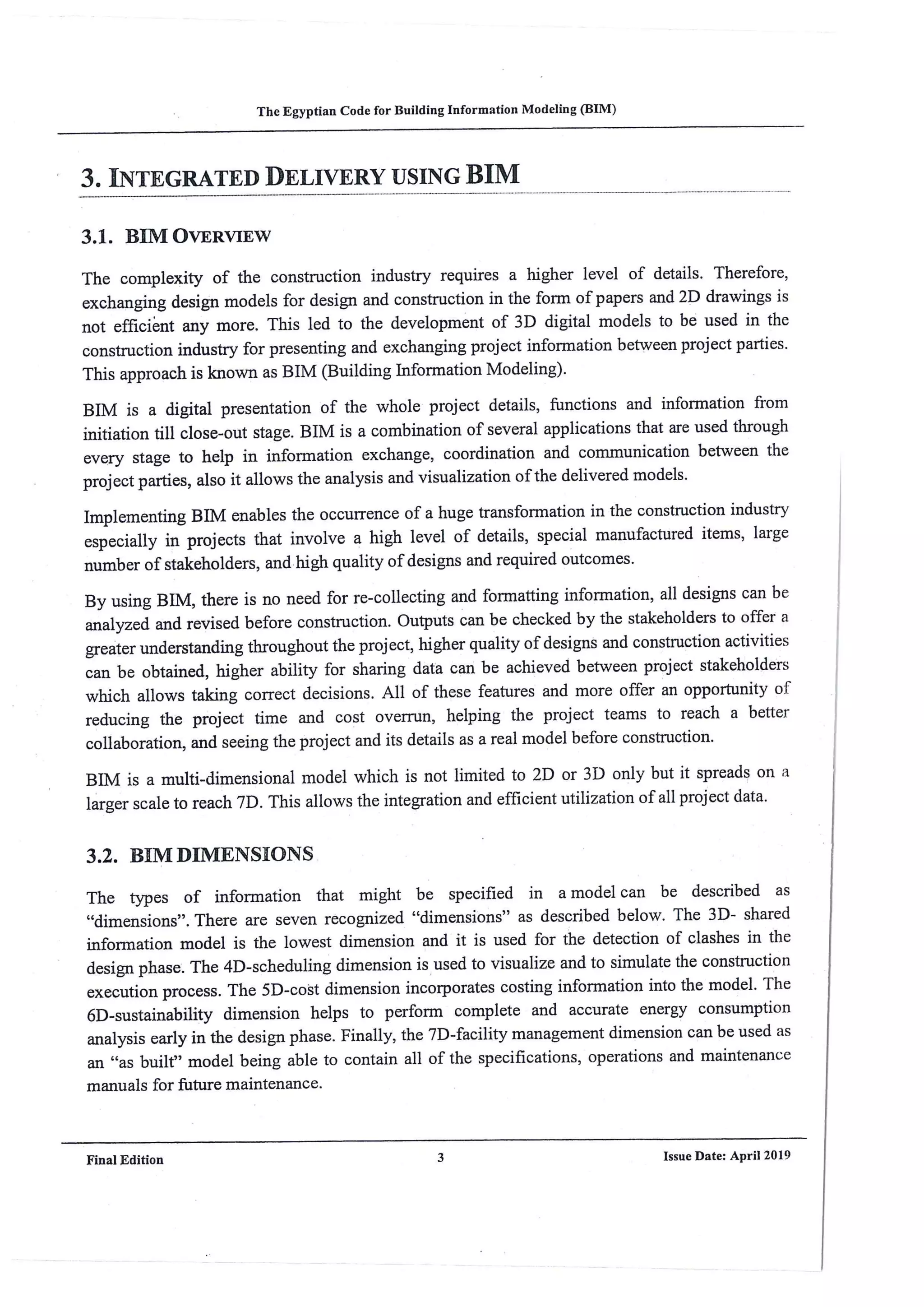 Egyptian bim code 2 | PDF