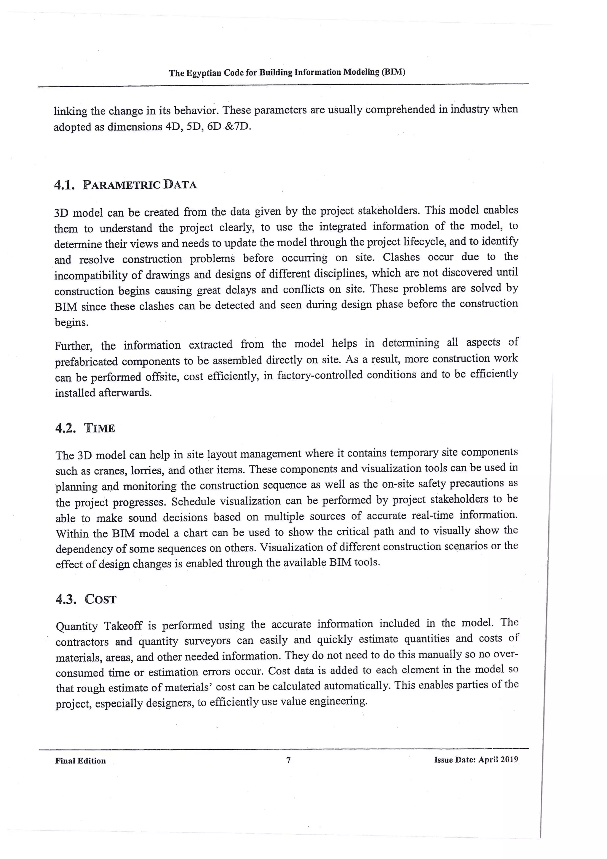 Egyptian bim code 2 | PDF