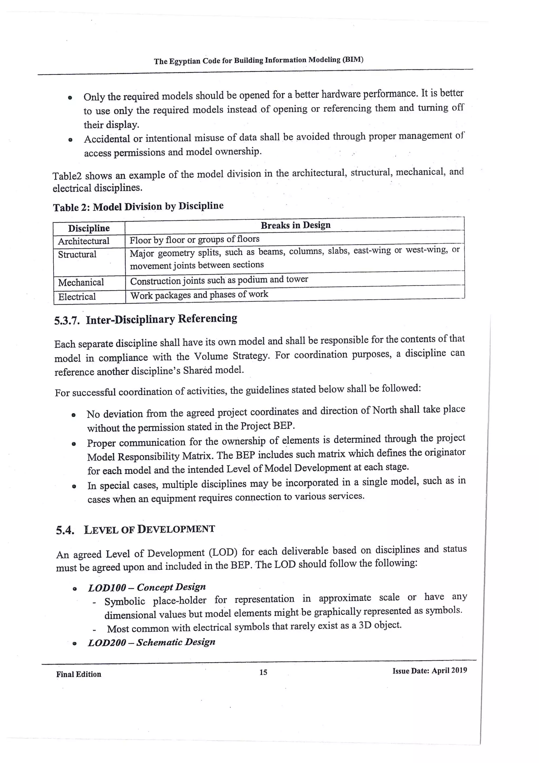 Egyptian bim code 2 | PDF