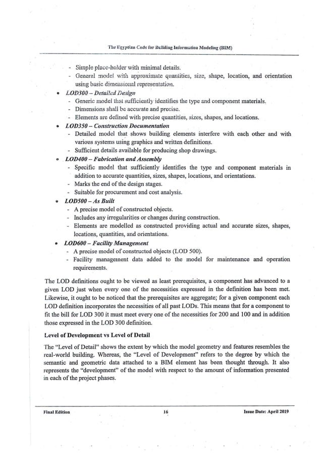 Egyptian bim code 2 | PDF | Civil Engineering Industry | Industries