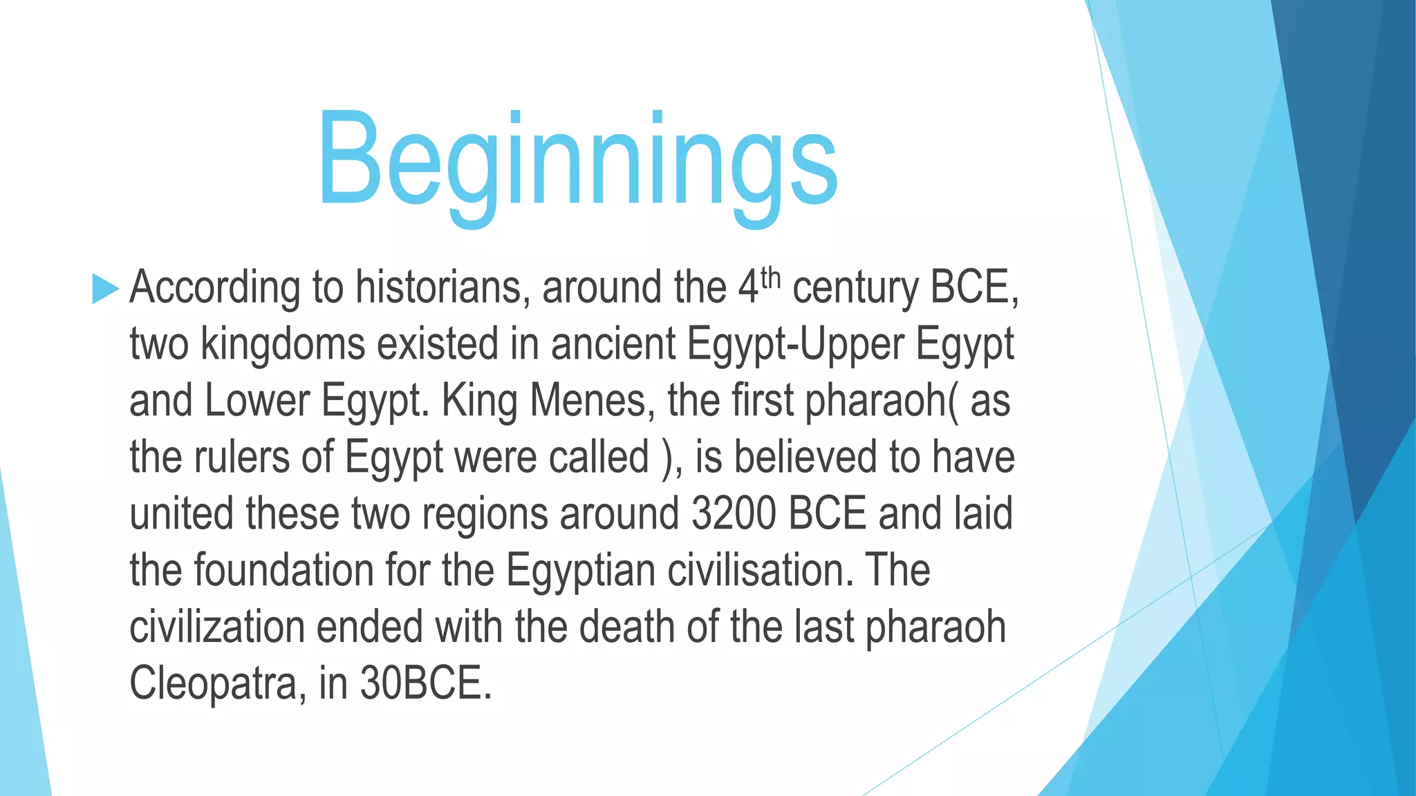 Egyptian civilisation | PPTX