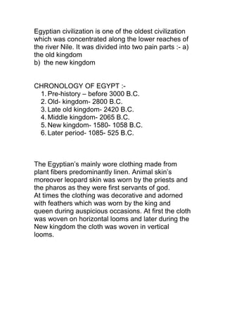 Egyptian civilization | PDF