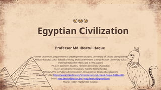 egyptian civilization.pptx his102 northsouth | PPTX