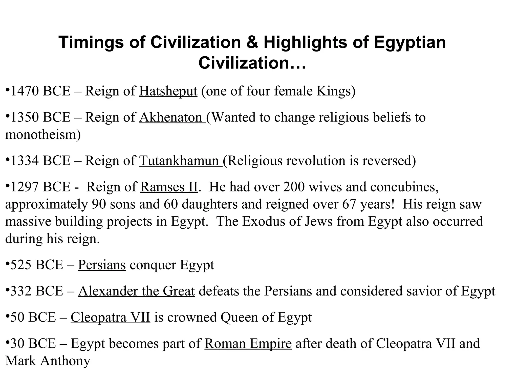 Egyptian civilization | PPT