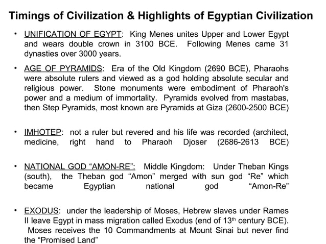 Egyptian civilization | PPT