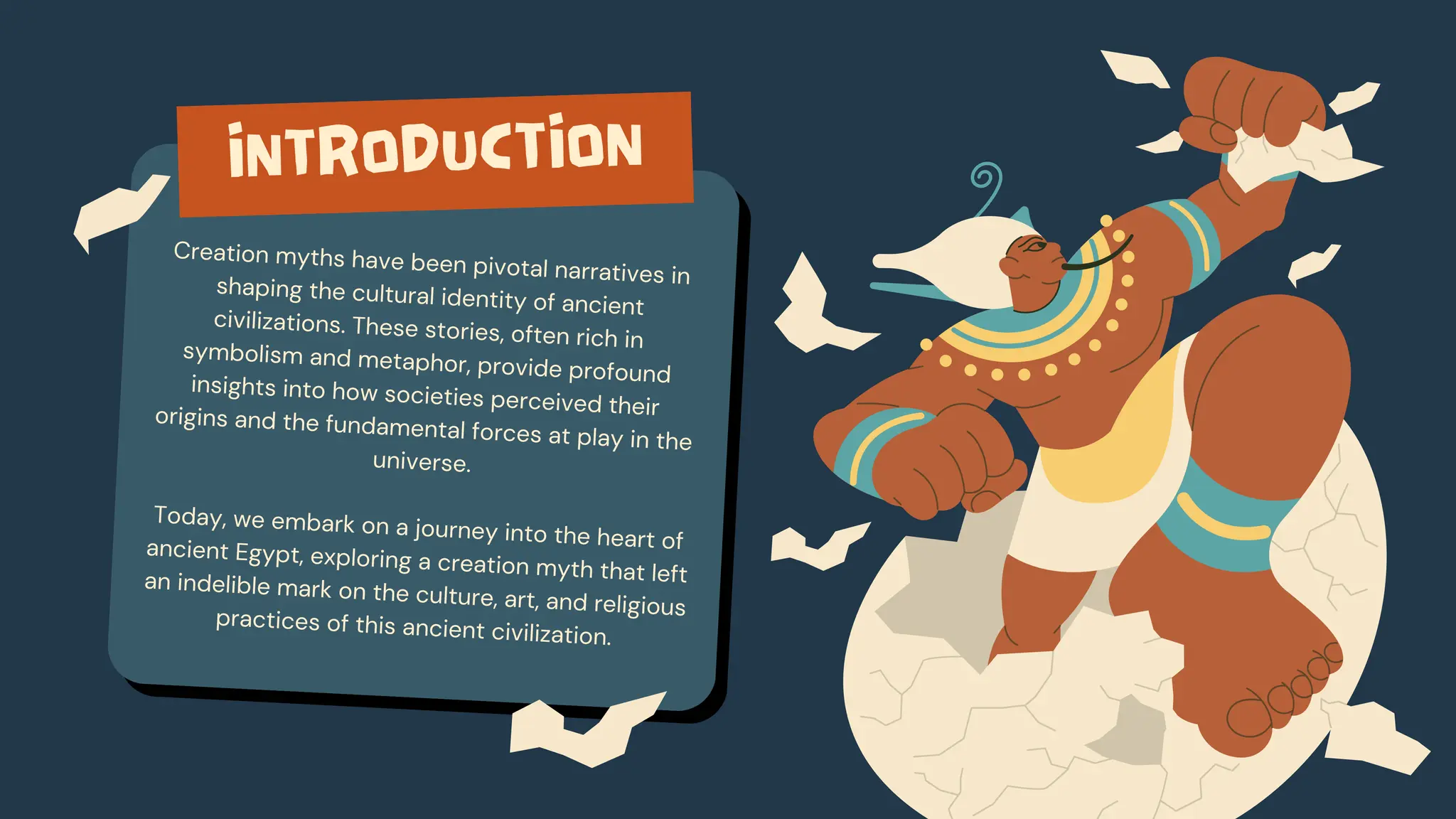 From Chaos to Cosmos: The Egyptian Creation Myth Revealed | PDF