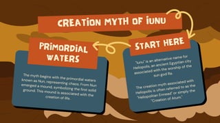 From Chaos to Cosmos: The Egyptian Creation Myth Revealed | PDF | Hinduism | Religion & Spirituality