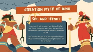 From Chaos to Cosmos: The Egyptian Creation Myth Revealed | PDF