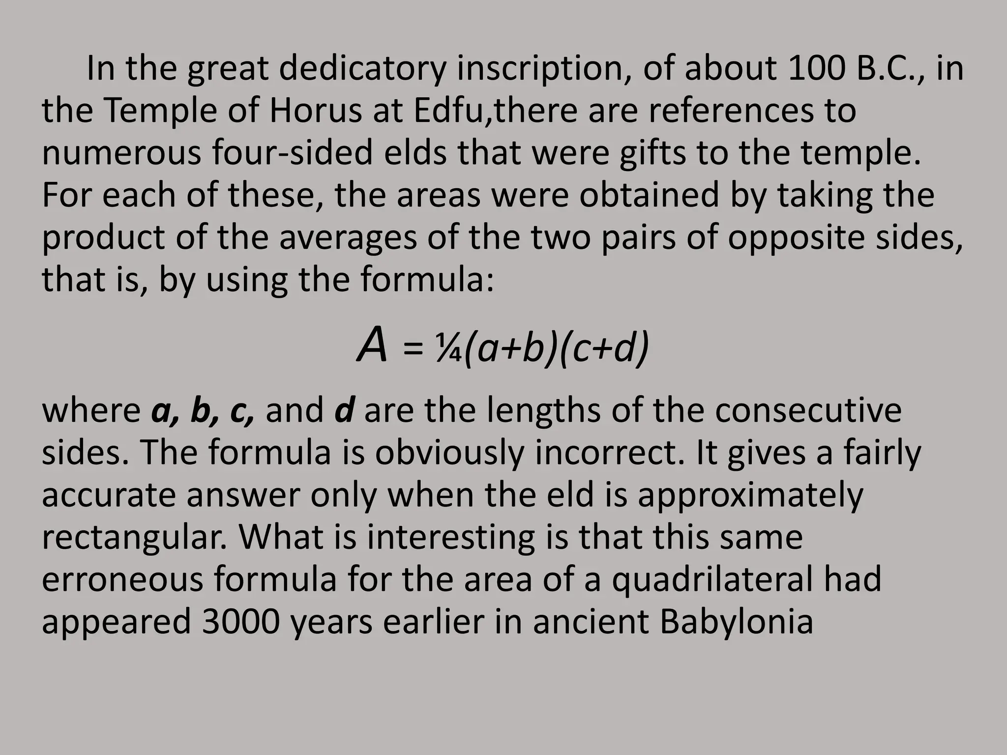 History of Mathematics: Egyptian Geometry ( Antipona ). pptx | PPTX