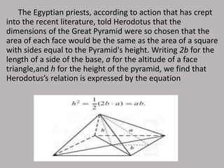 History of Mathematics: Egyptian Geometry ( Antipona ). pptx | PPTX