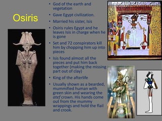 Egyptian gods & goddess | PPTX
