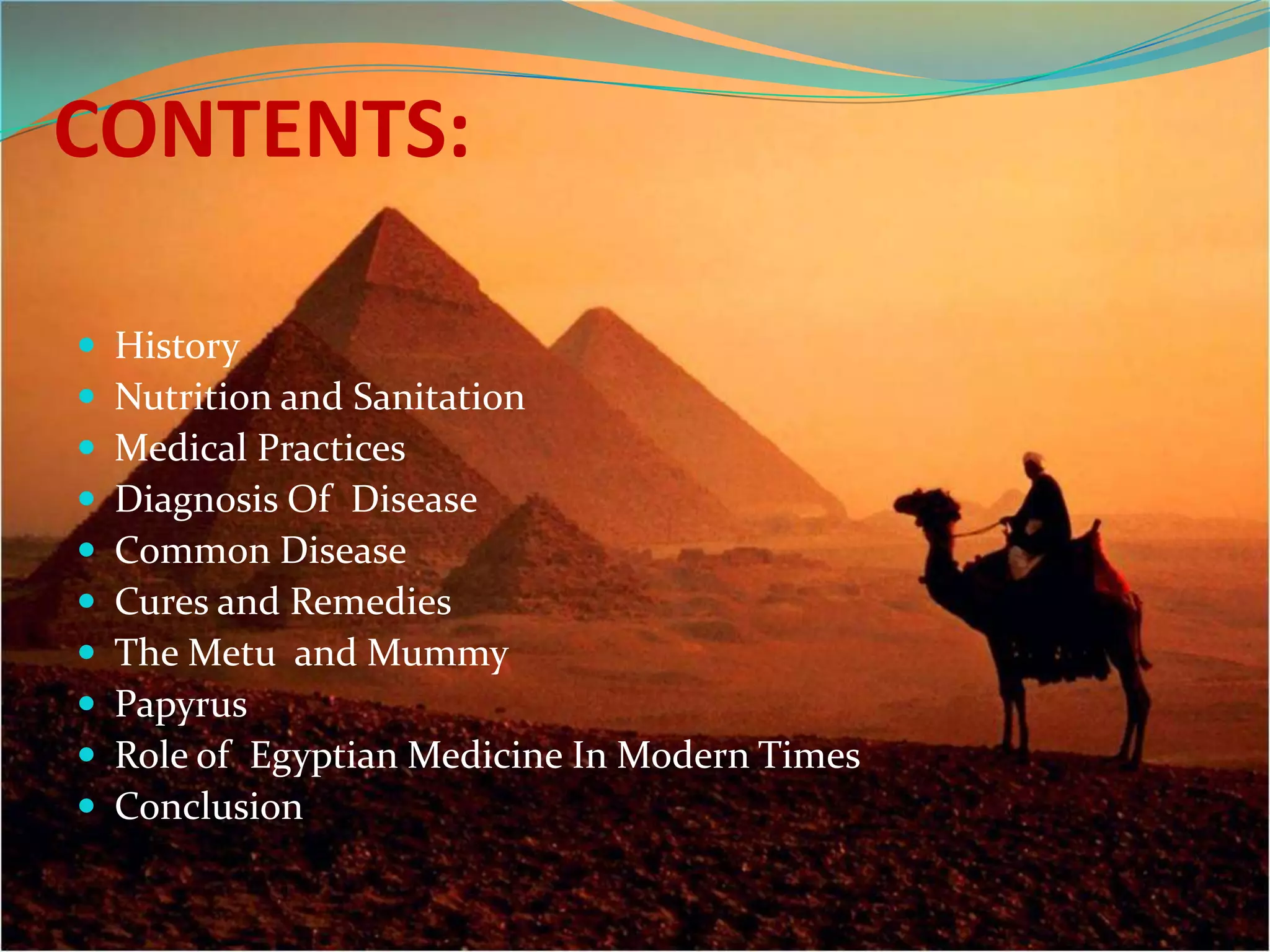 Egyptian medicine | PPTX