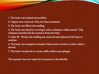 Egyptian mummies | PPTX