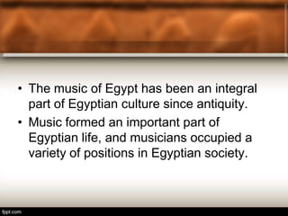 Ancient Egypt - music | PPSX