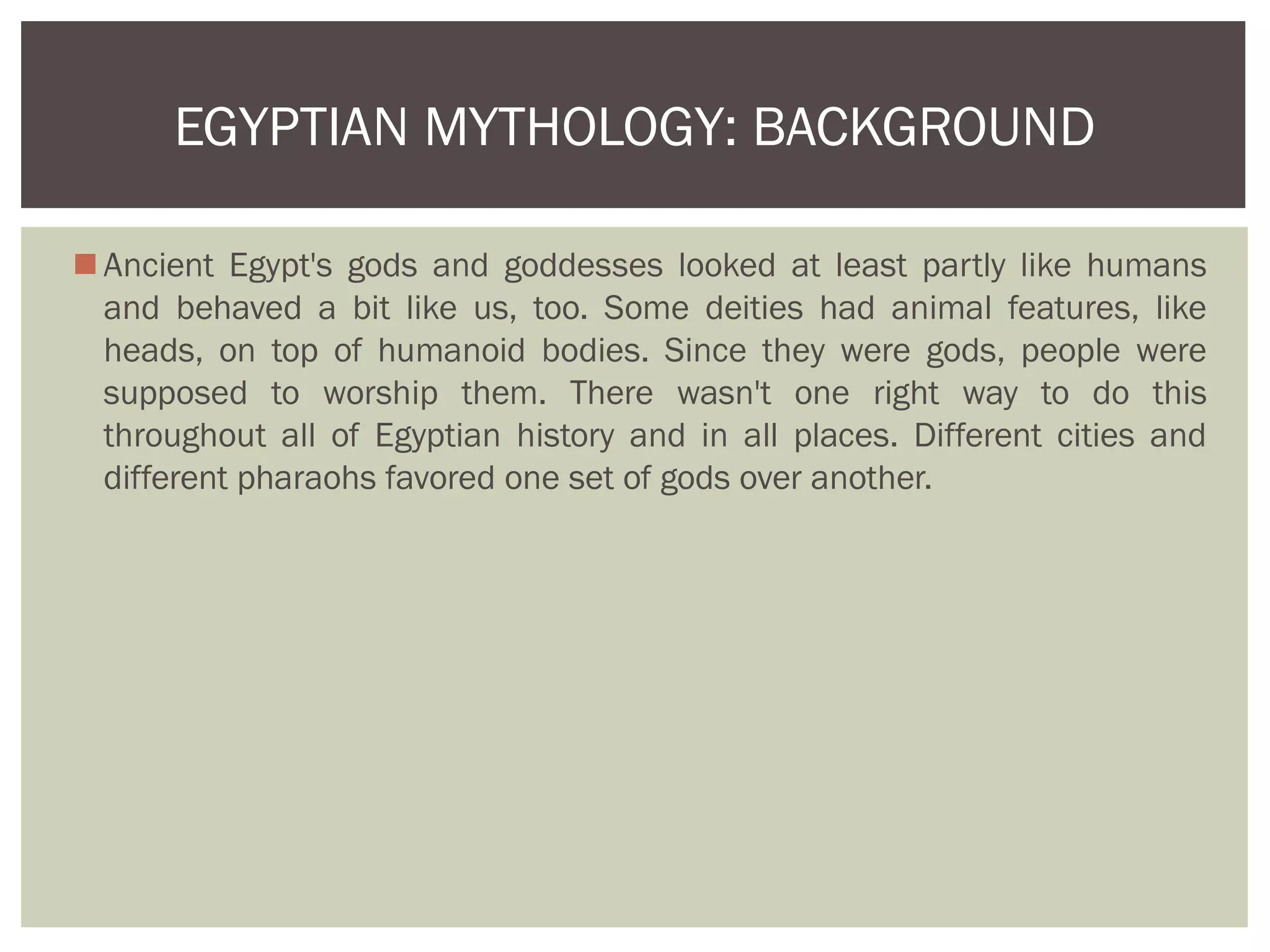 Egyptian Mythology | PPT
