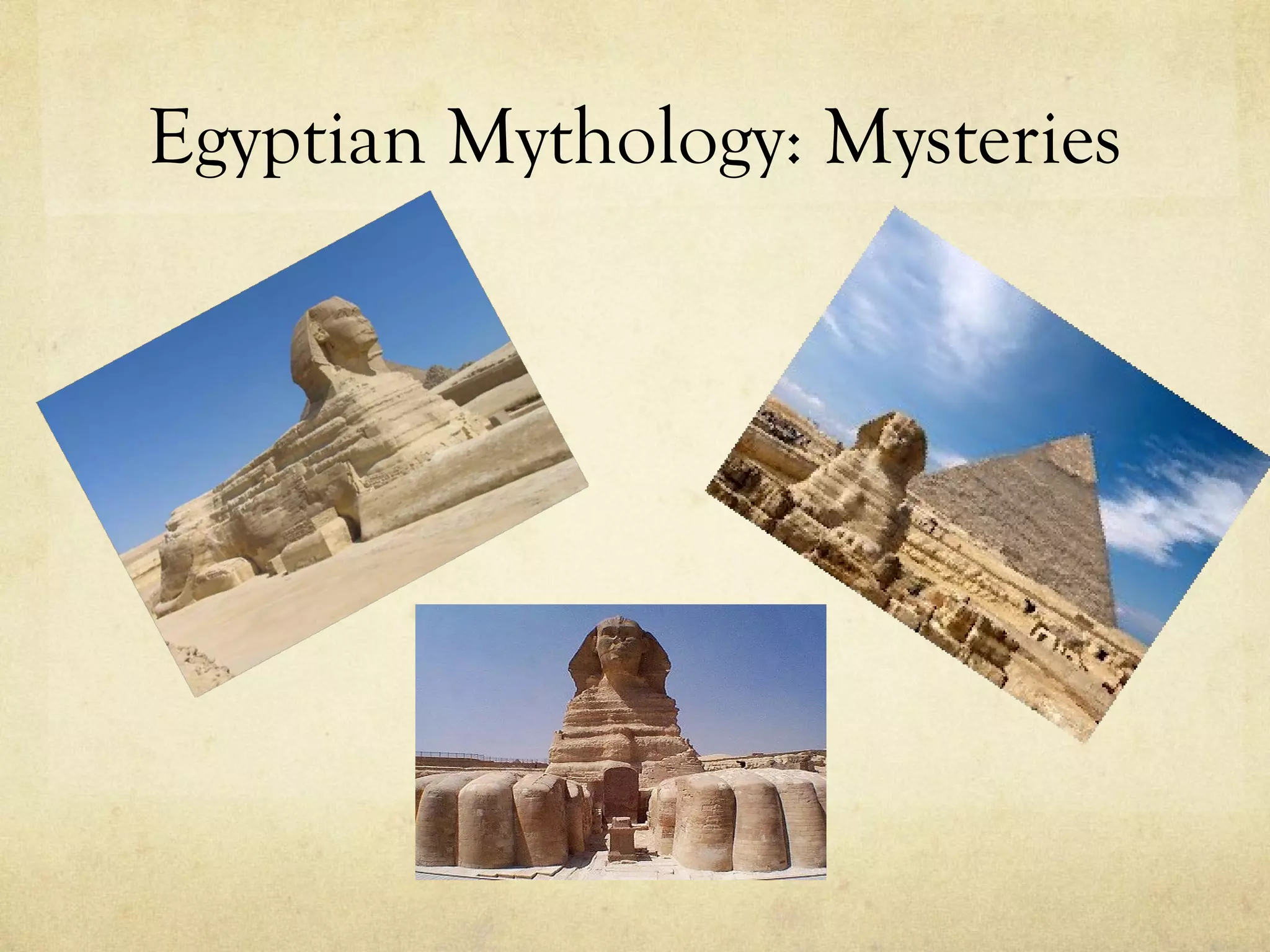 Egyptian mythology ppt | PPT