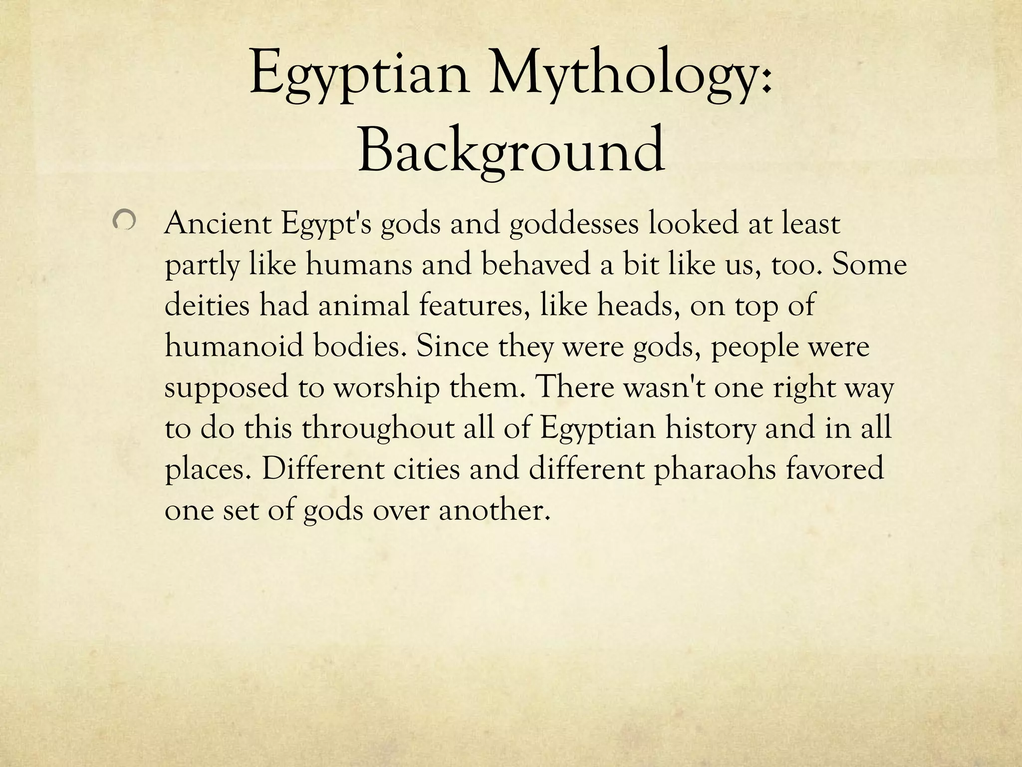 Egyptian mythology ppt | PPT