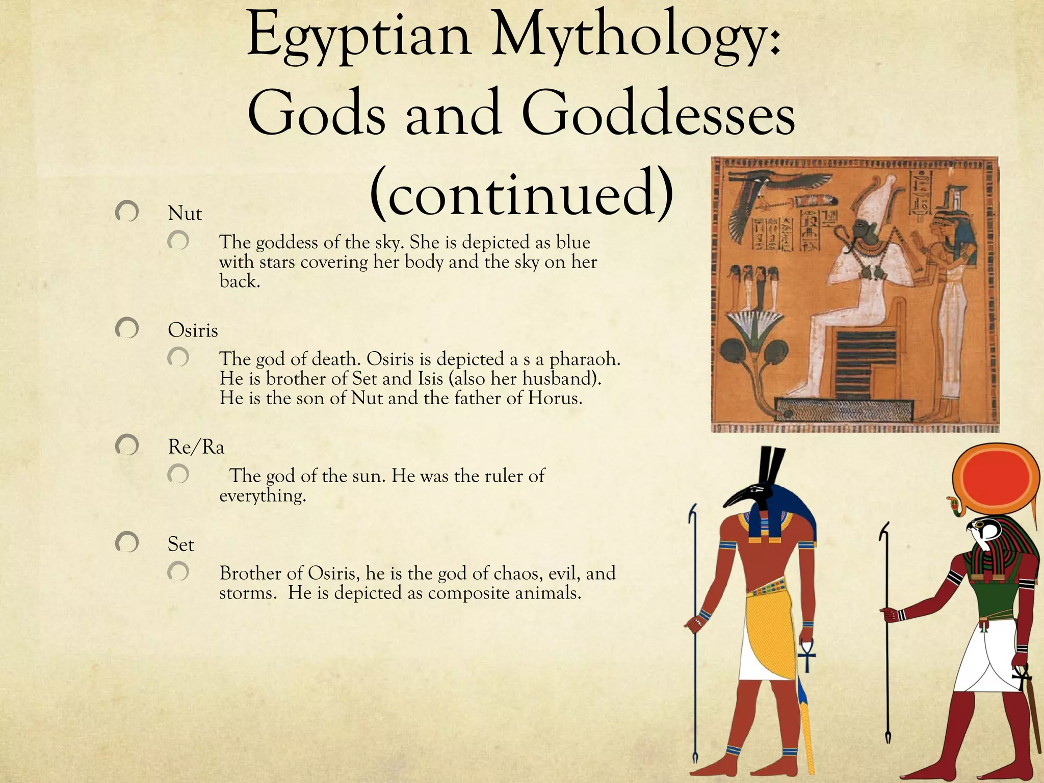 Egyptian mythology ppt | PPT