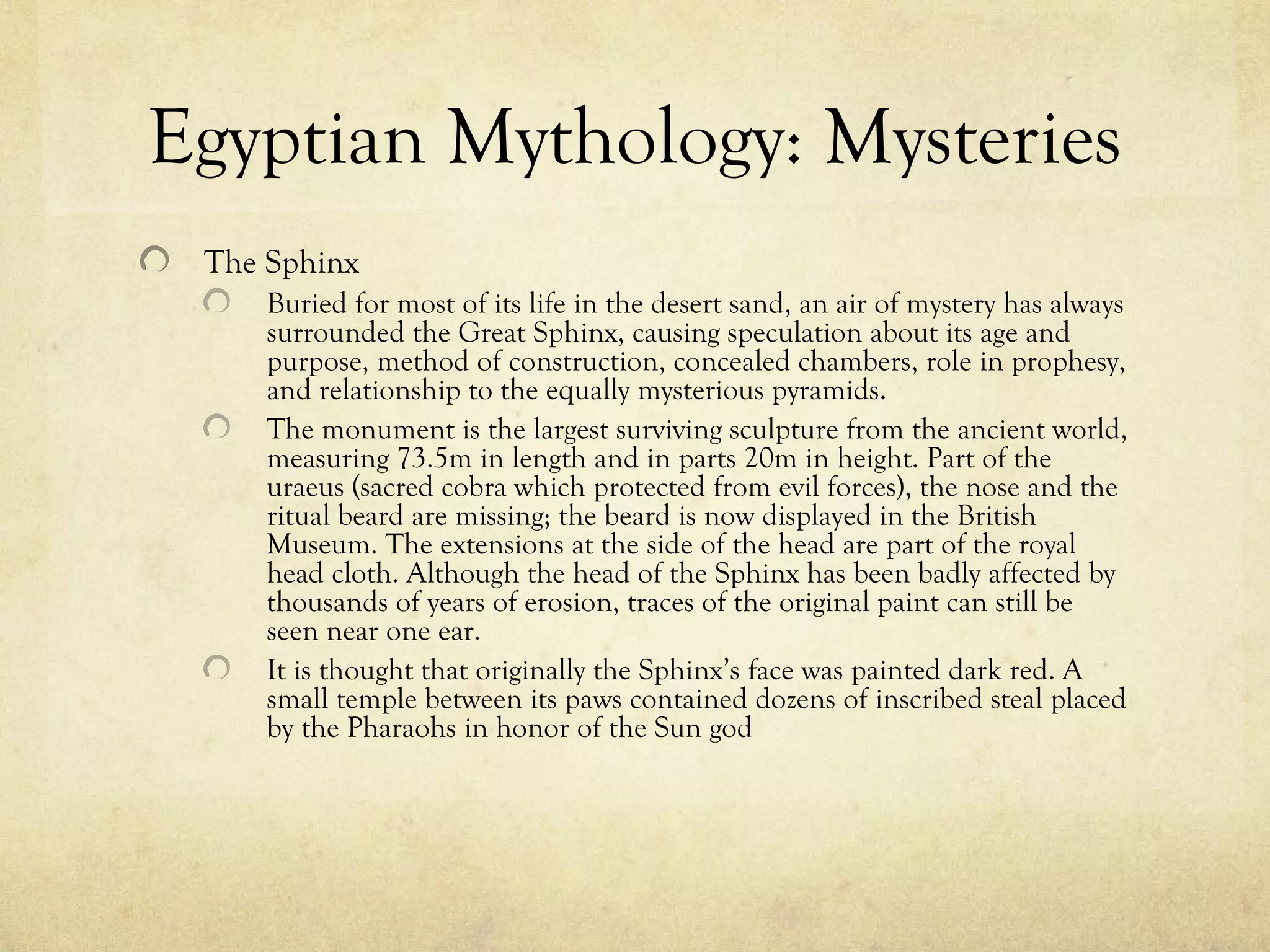 Egyptian mythology ppt | PPT