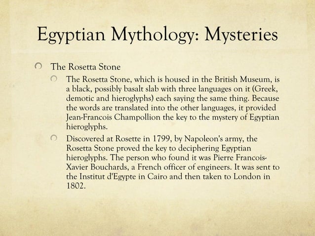 Egyptian mythology ppt | PPT