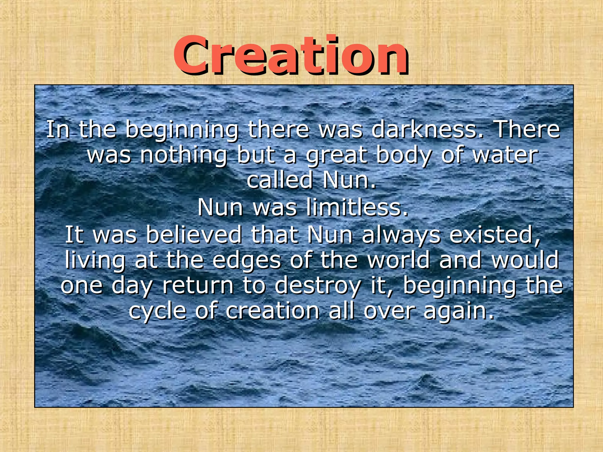 Egyptian mythology ppt | PPT