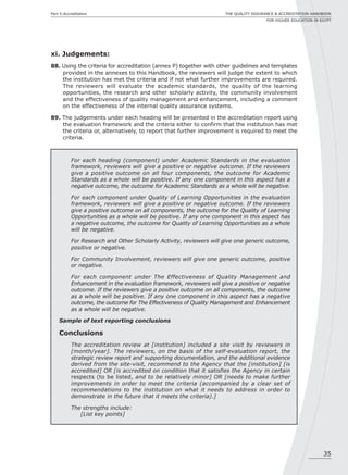 Egyptian nqaac handbook for qaa | PDF