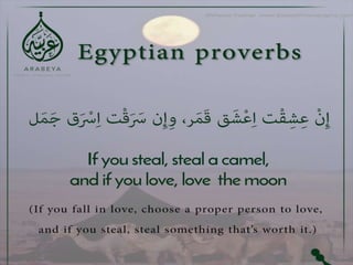 Egyptian proverbs | PPT