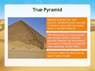 Egypt pyramid | PPTX | Historic Site and Landmark Tours | Attractions