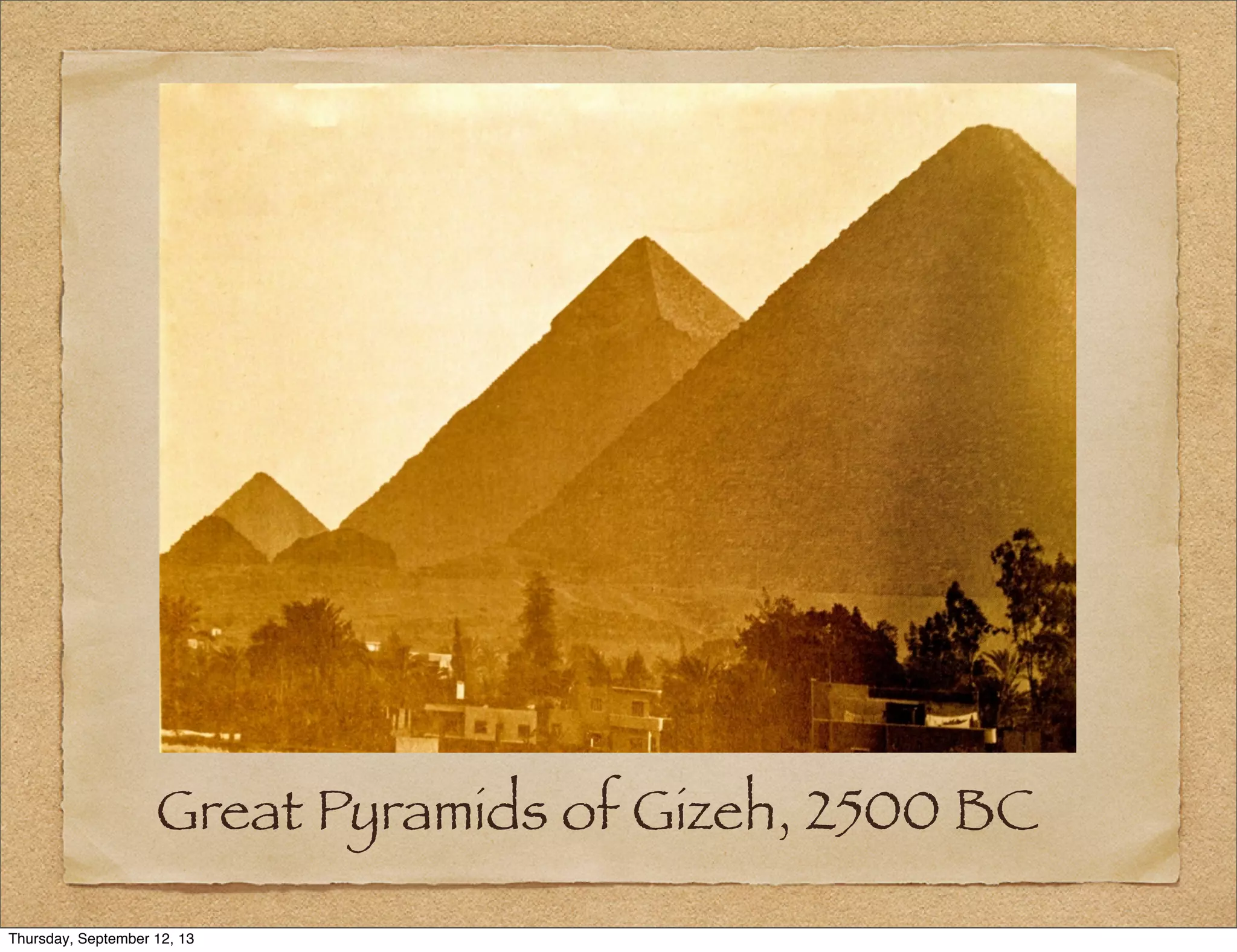 Egyptian slides, Mrs. Hill, Art History, Christ Classical Academy | PDF