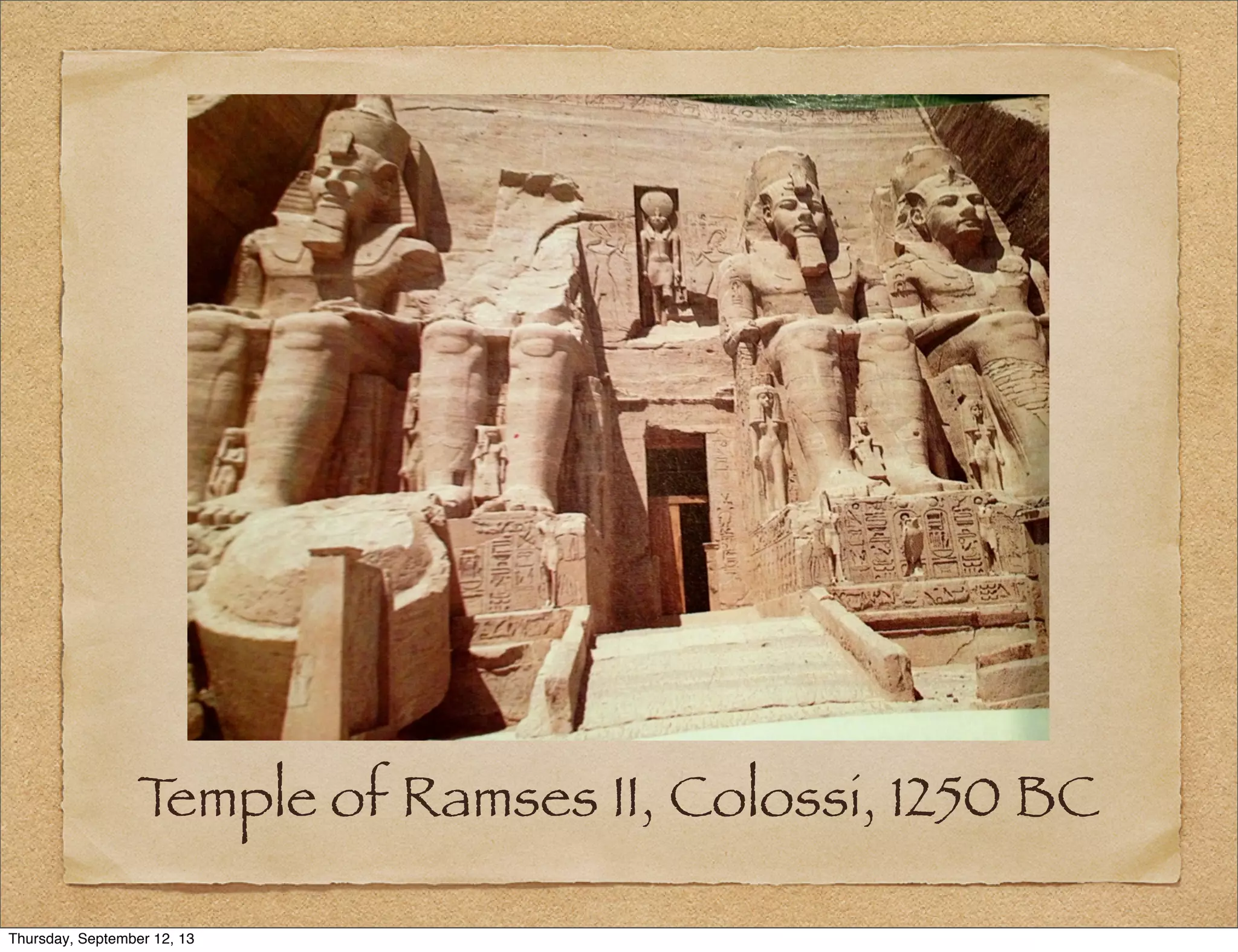 Egyptian slides, Mrs. Hill, Art History, Christ Classical Academy | PDF