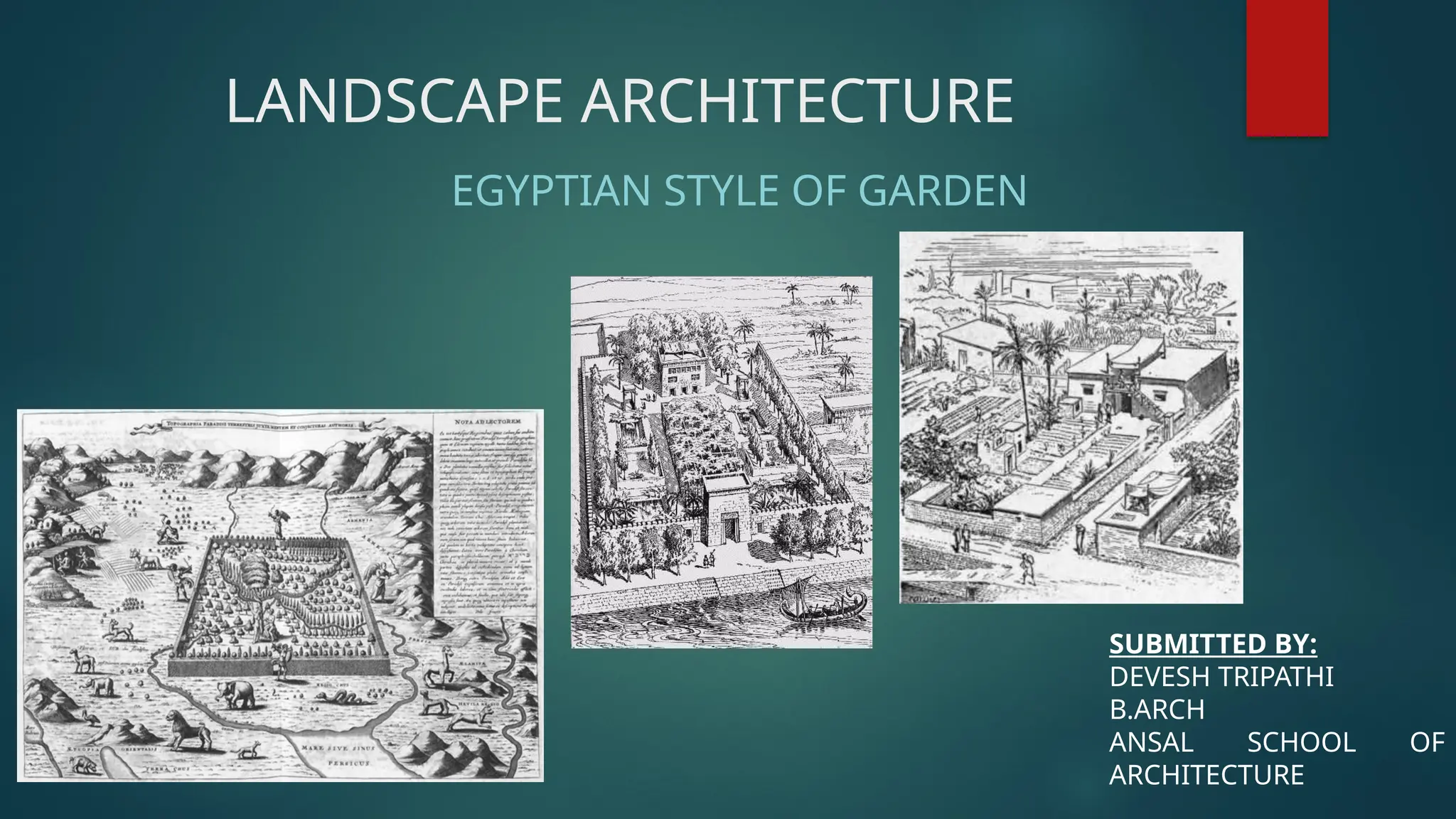 Egyptian Style of Garden: A Timeless Legacy of Green Spaces | PPTX