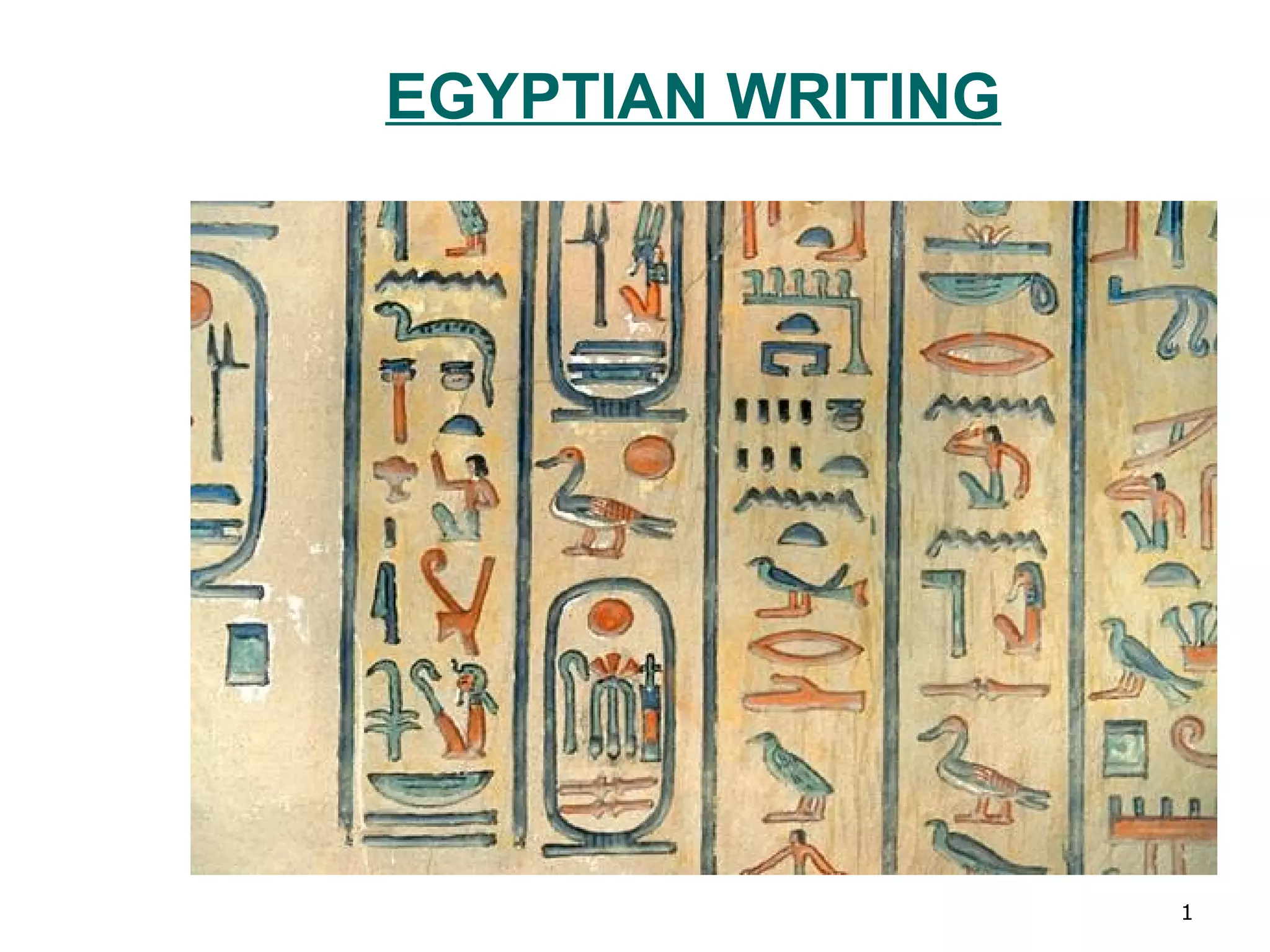 Egyptian writing | PPT