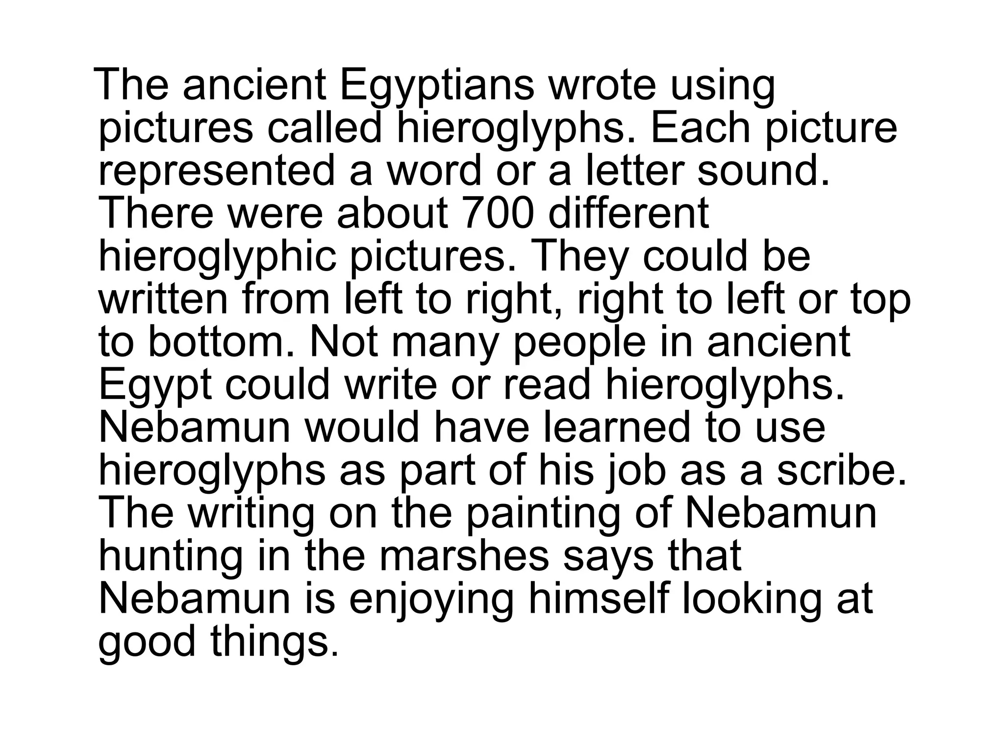Egypt Nebamun Literacy Slideshow Ks2 | PPT | Cats | Pets