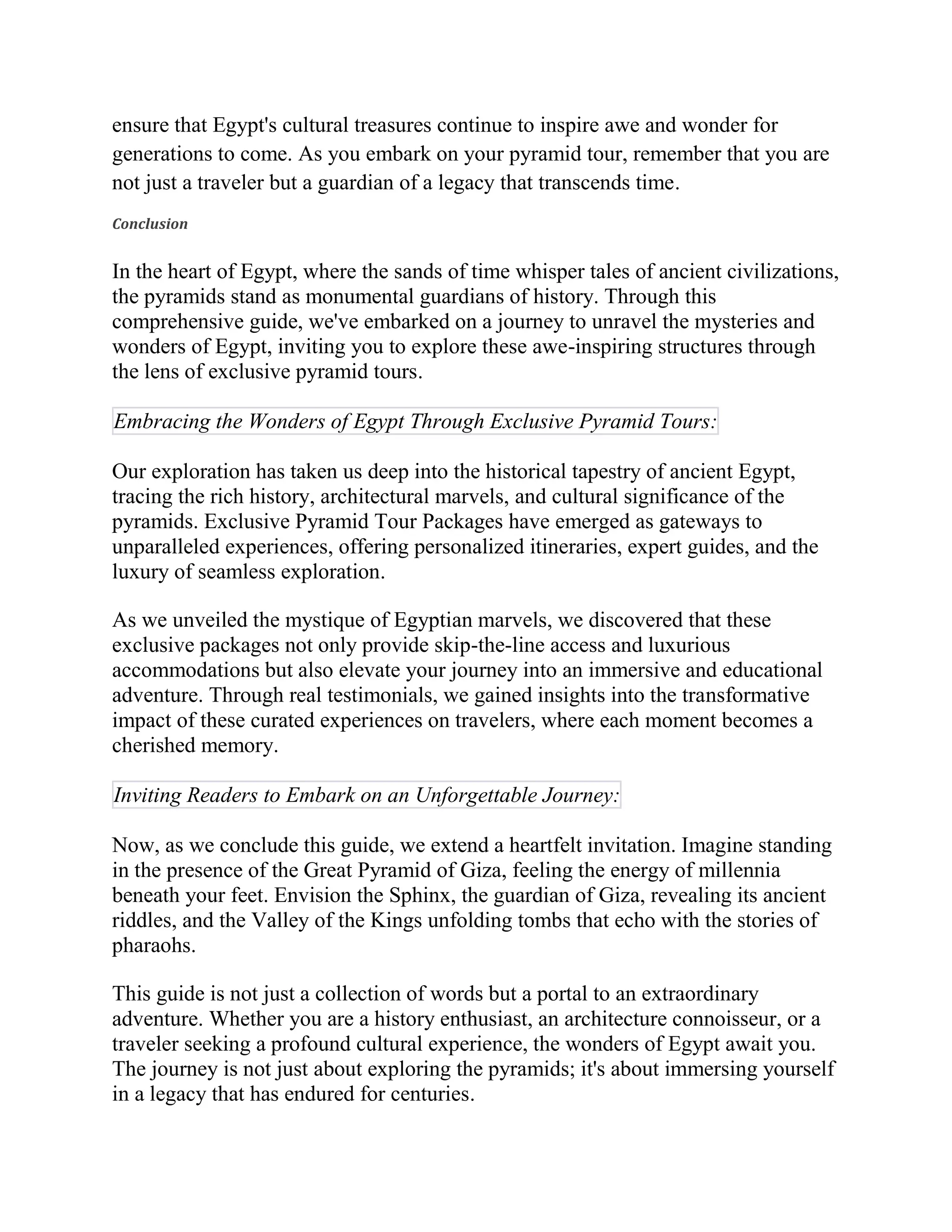 Egyptian Marvels Await: In the World of Eye-Opening Heart, Never Think ...