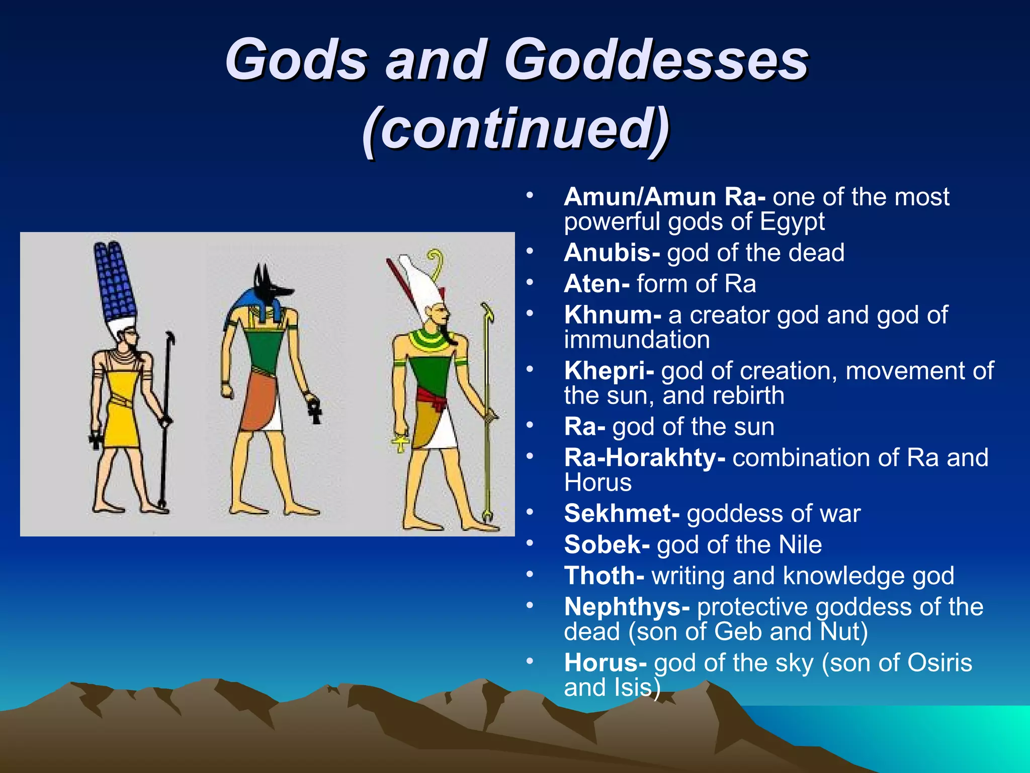 Egypt’S Gods And Goddess | PPT