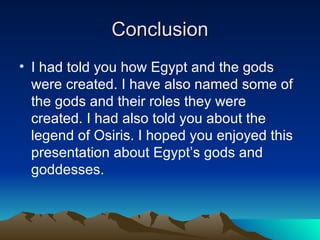 Egypt’S Gods And Goddess | PPT
