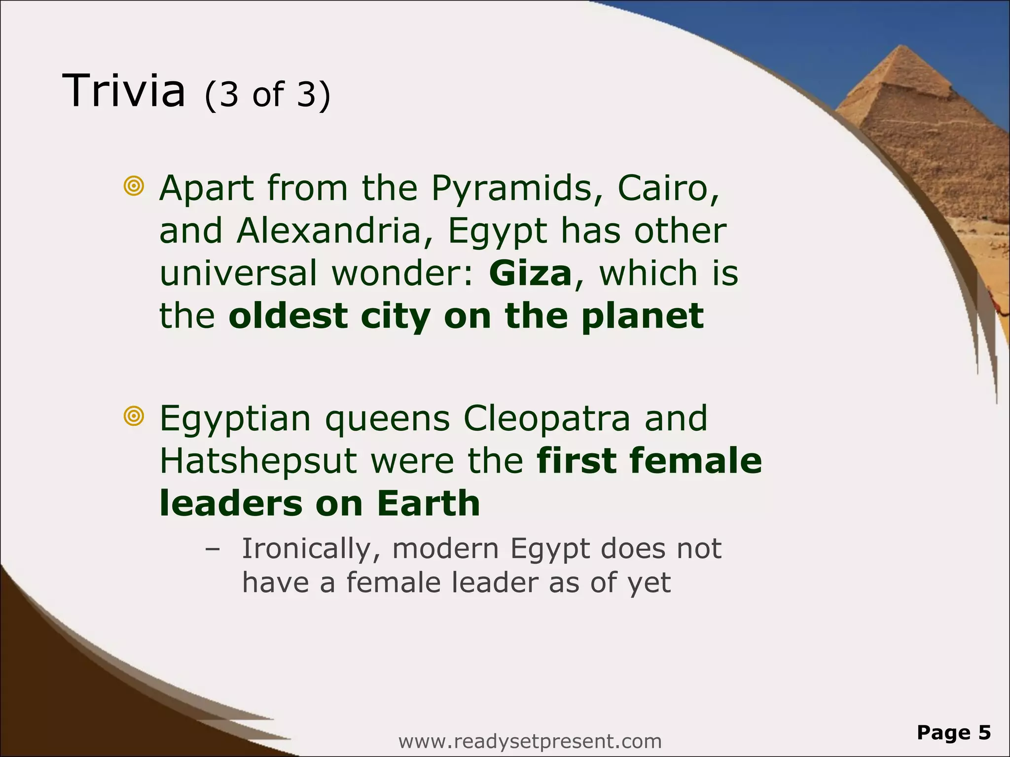 Egypt Powerpoint Country | PPT