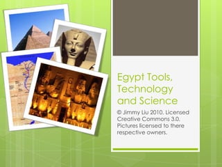Egypt Tools, Technology And Science | PPTX