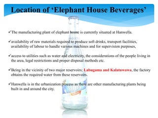 Operation Management at Elephant House | PPTX